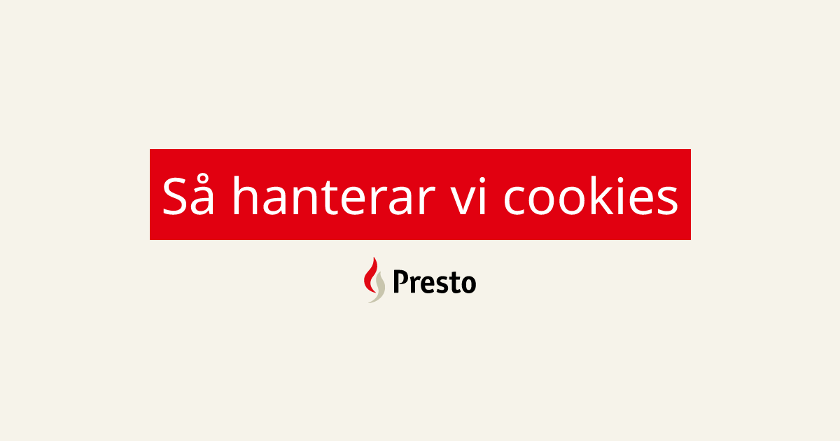 Hantering av cookies - Presto